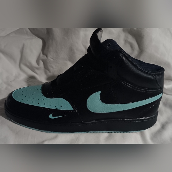 Nike | Shoes | Blacc Aqua Custom Nike Dunks | Poshmark